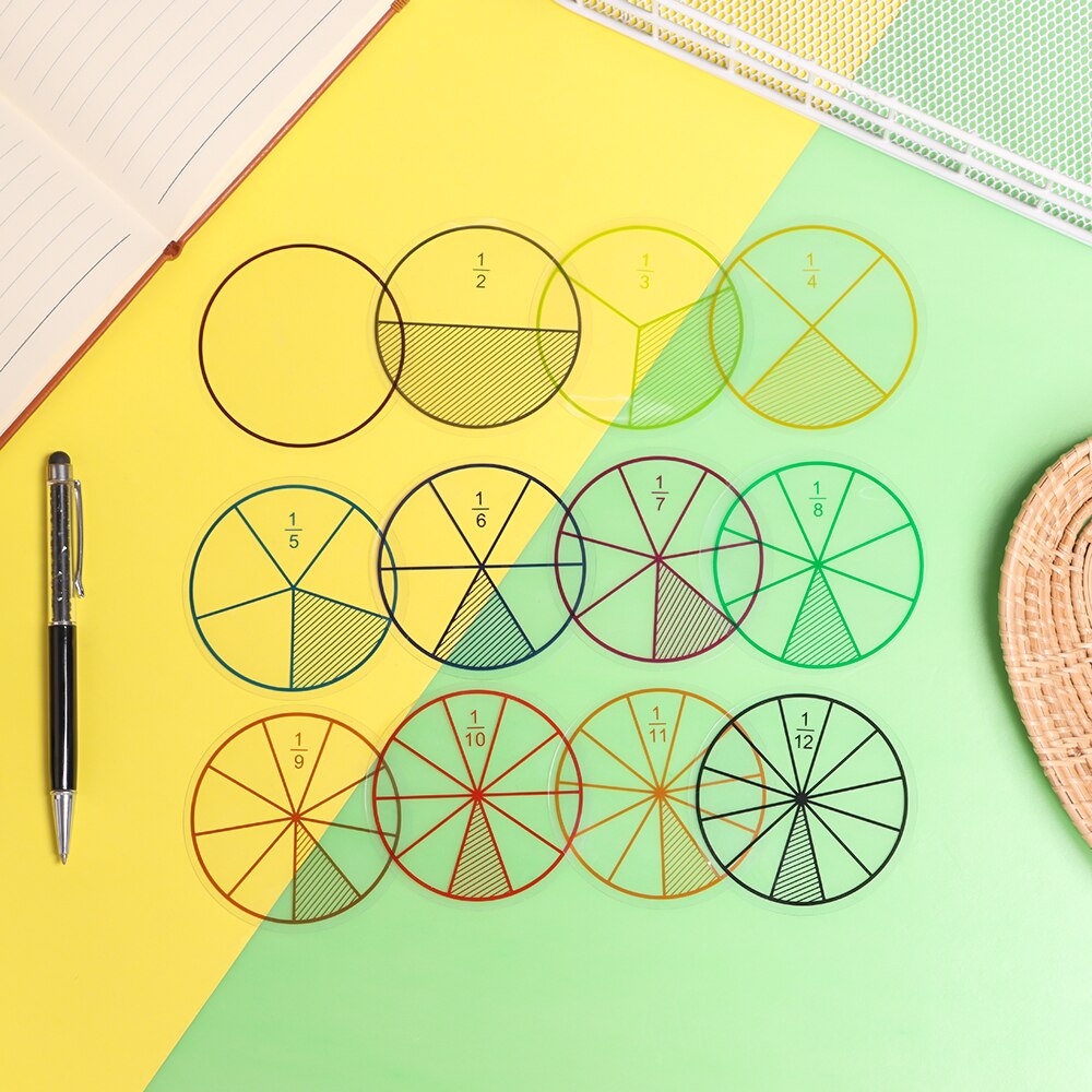 12Pcs/Set Kids Mathematics Fraction Teaching Toys ... – Grandado