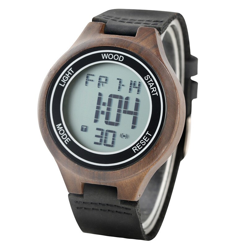 Casual Wood Electronic Watch for Men Timekeeper Un... – Vicedeal