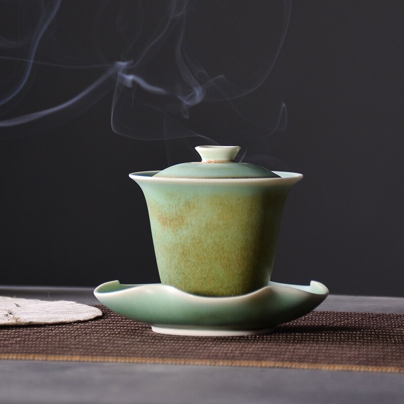 Vajilla de cerámica verde TANGPIN gaiwan teacup po... – Grandado
