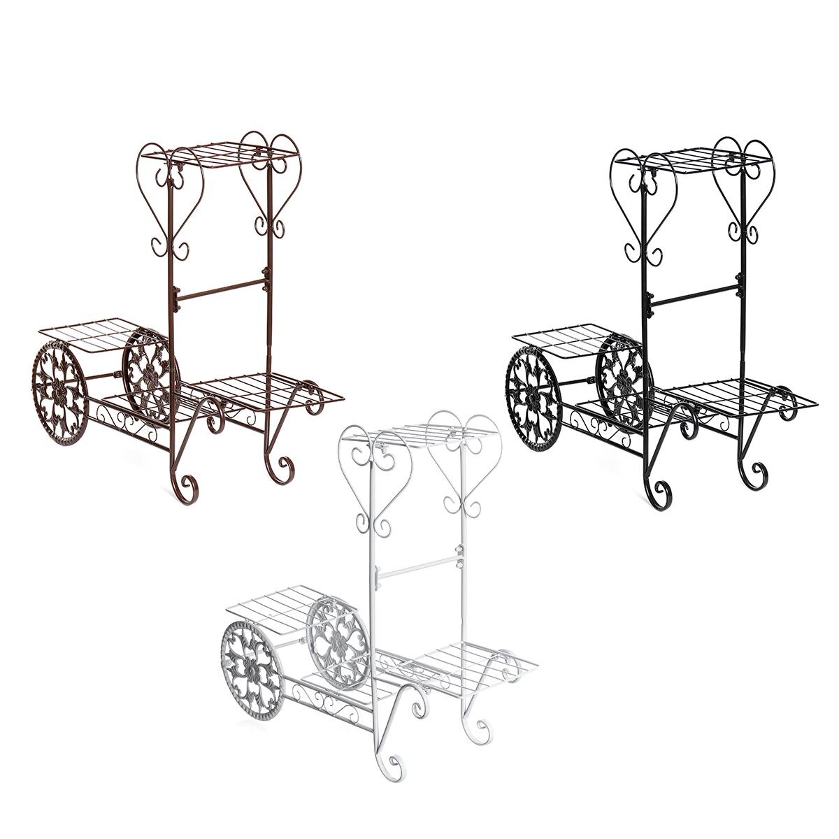 4 Spotted Metal Flower Rack Plant Stand Flower Sta... – Vicedeal