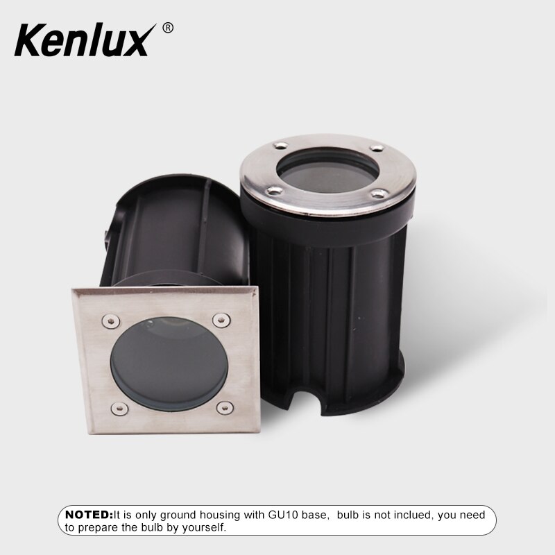 Kenlux fyrkantig rund gu10 begravd lampa inground... – Grandado