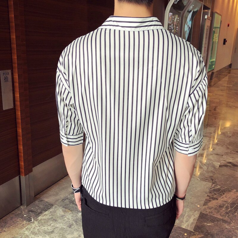 Shirts Mannen Zomer 5 Kwart Mouw Comfortabele Mens... – Vicedeal