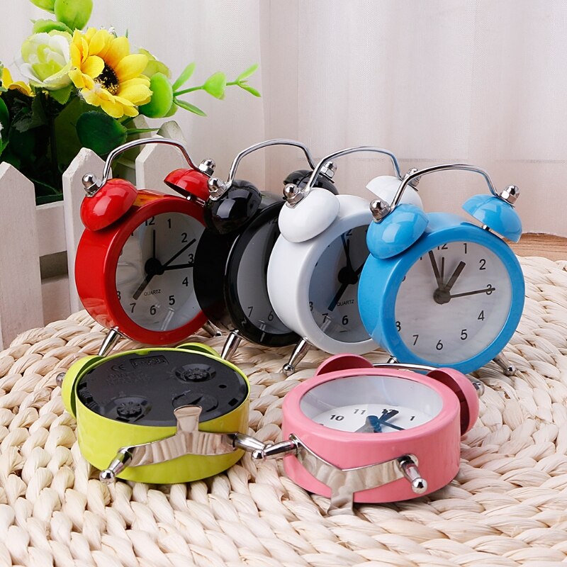 Portable Cute Mini Round Battery Alarm Clock Deskt... – Vicedeal
