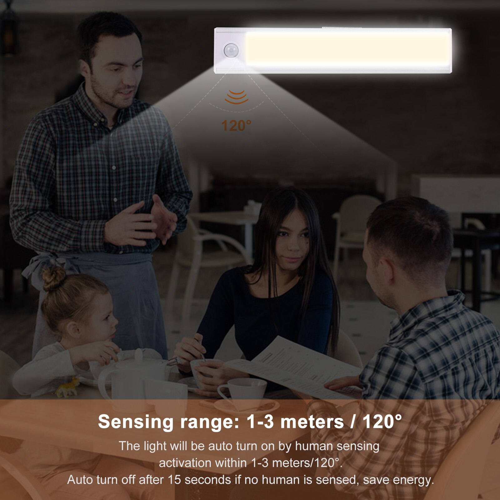 Sensing Led Kast Licht Oplaadbare Sensor Licht Voo... – Vicedeal