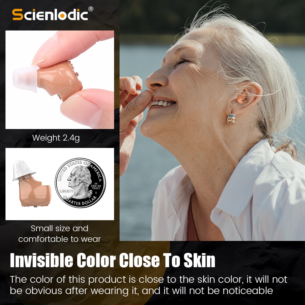CIC Invisible Hearing Aid Hearing Device Rechargea... – Vicedeal
