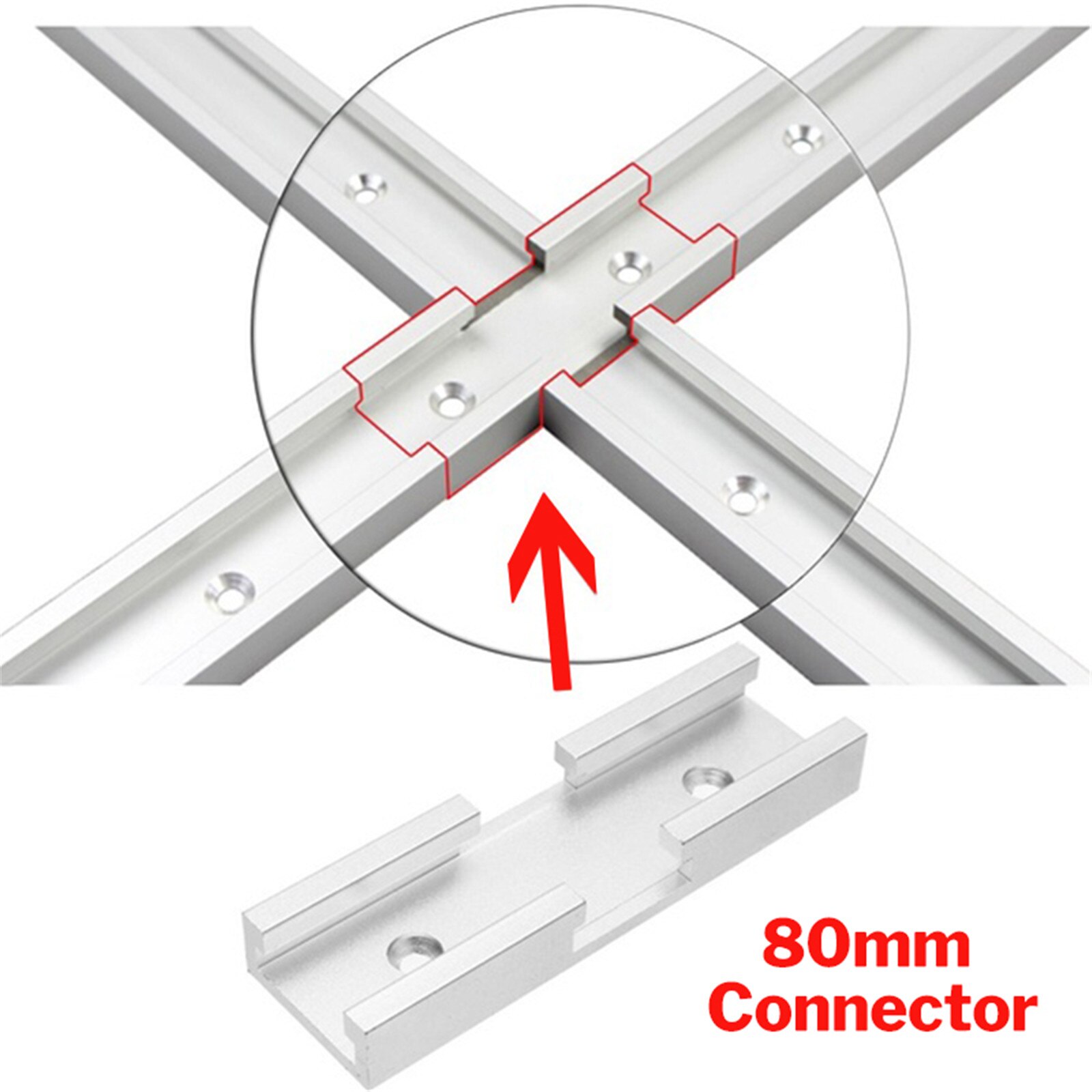 Aluminium Alloy T-Track Cross Connecting Parts Woo... – Grandado