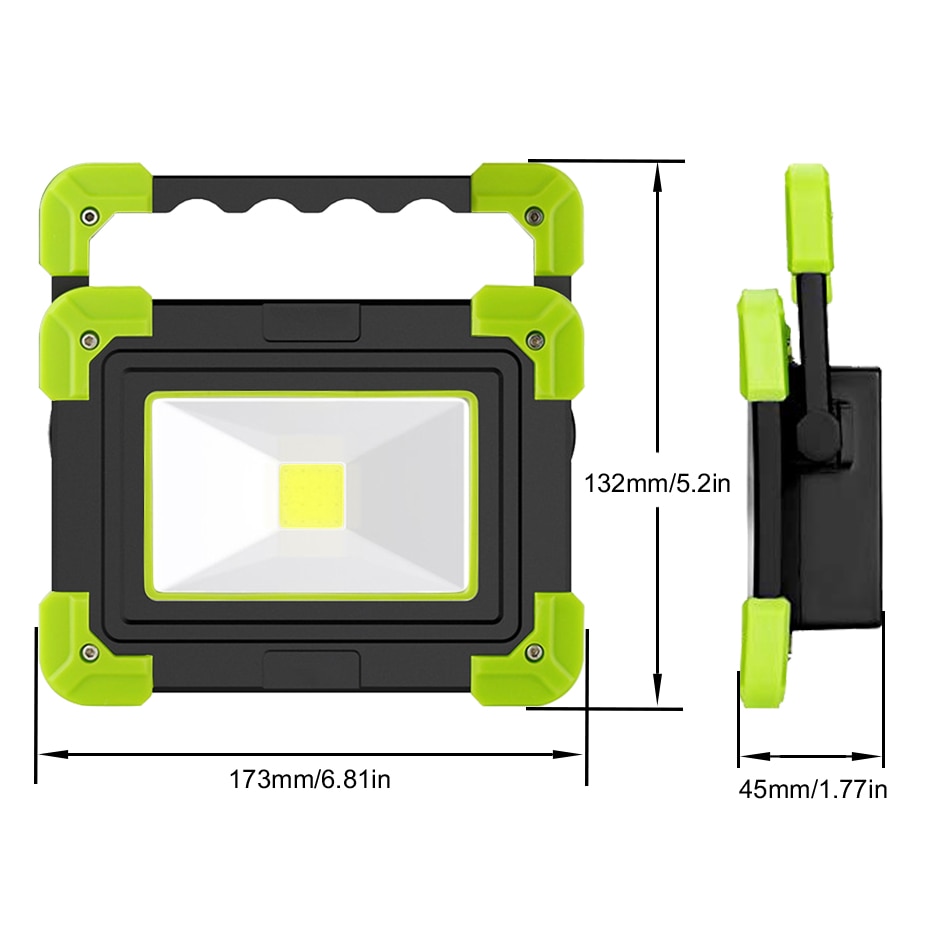 Leistungsstarke Tragbare LED Taschenlampe Arbeit U... – Vicedeal