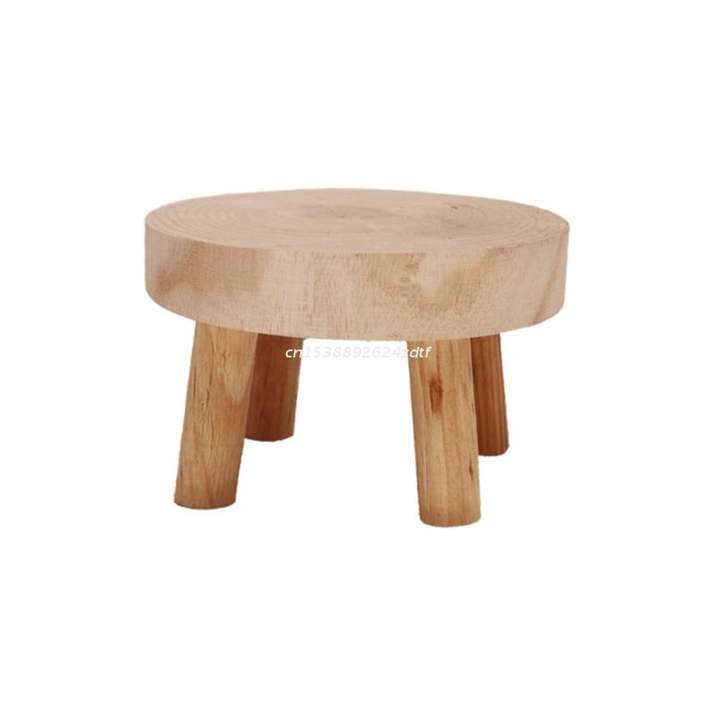 77JA Solid Wood Round Bench Flower Pot Holder Plan... – Grandado