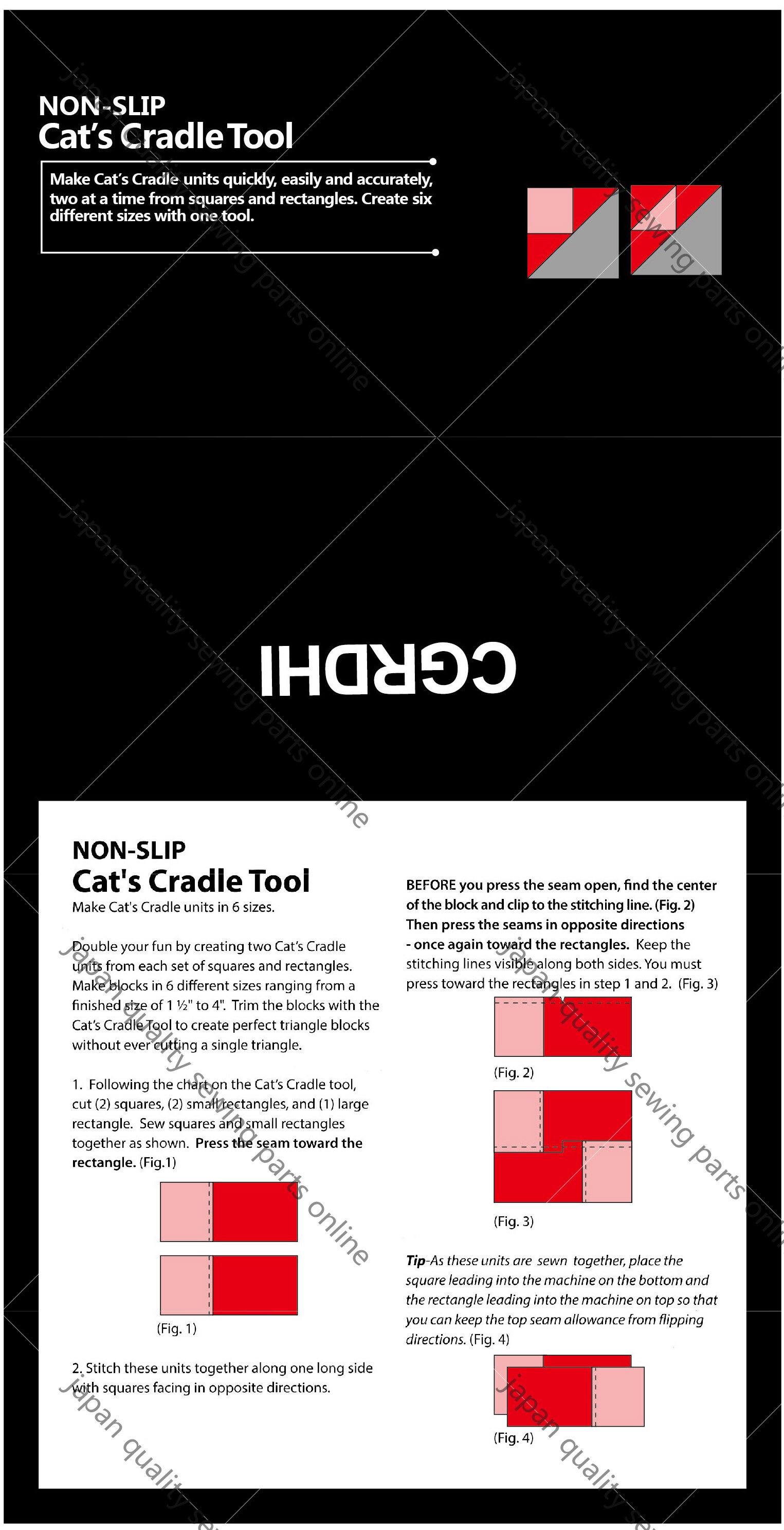 Non-slip Cat's Cradle Ruler Tool patchwork ruler s... – Grandado