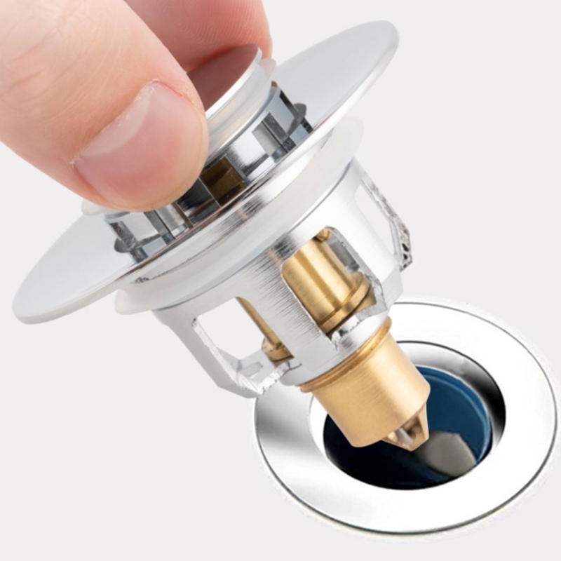 Bathroom Wash Basin Drain Filter Brass Bounce Core... – Grandado