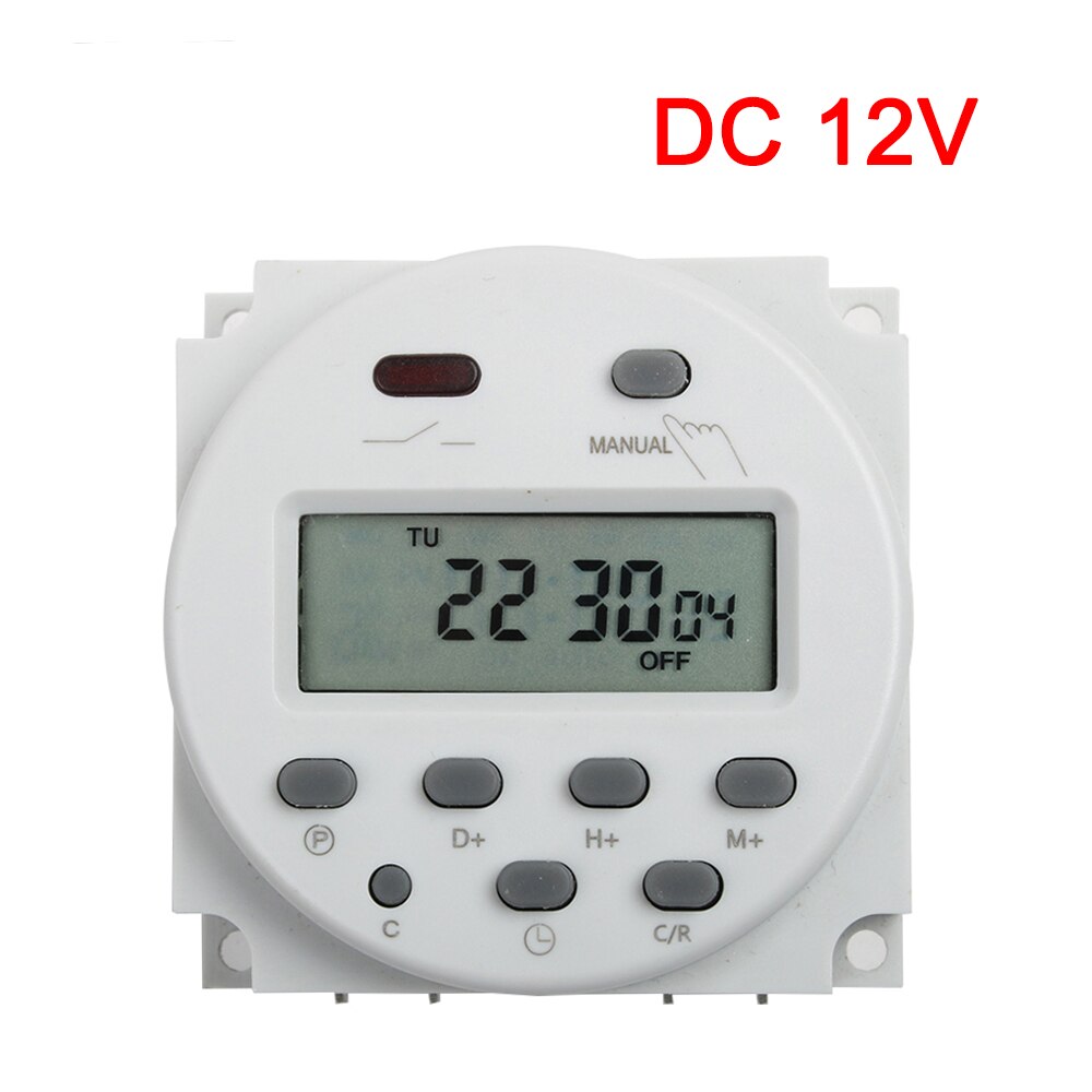 No lock CN101A AC Round Digital LCD Power Timer We... – Grandado