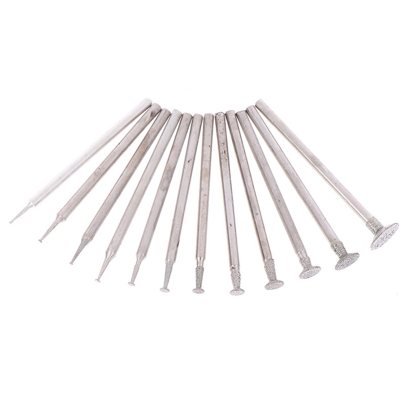 12Pcs 2.3mm Shank Diamond Grinding Burr Needle Poi... – Grandado