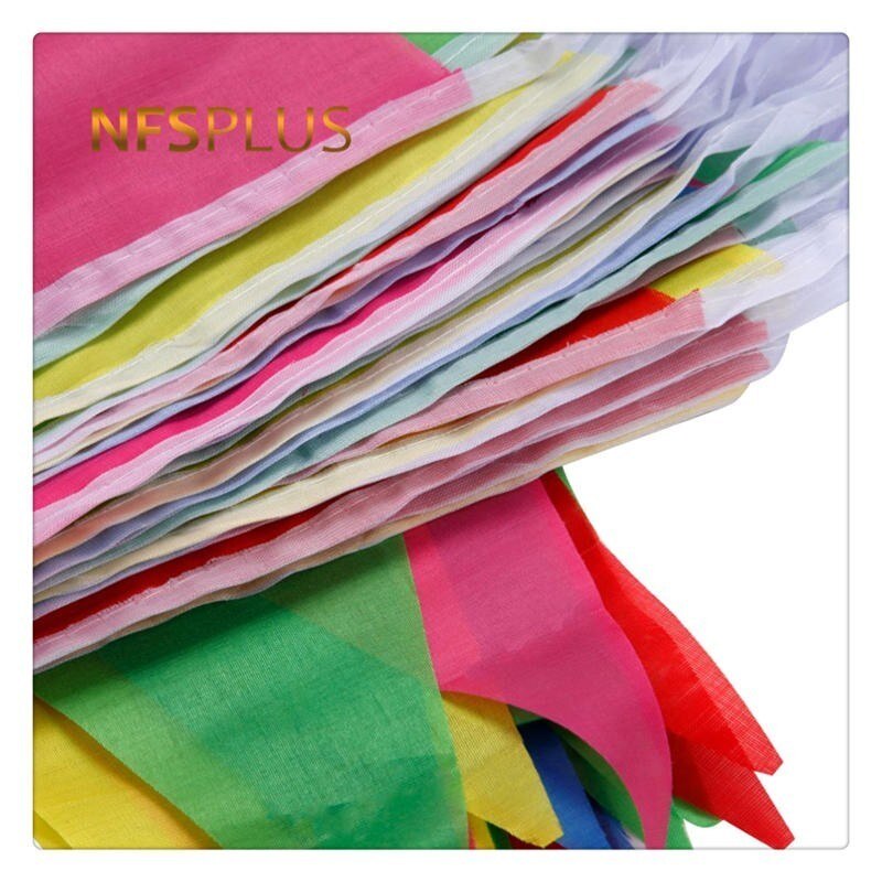 Decorative Colorful Flags 50M 100PCS Triangle Red ... – Grandado