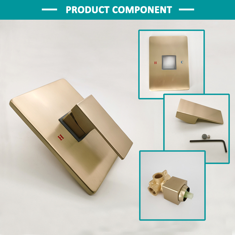 Brushed Gold Hand Shower System Set with Wall Moun... – Grandado