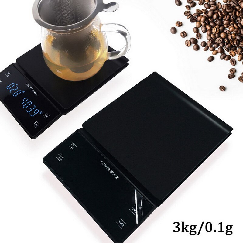 3kg/0.1g Digital Coffee Scales With Timer Tare Fun... – Grandado