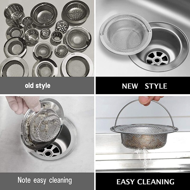 2 Stuk Gootsteen Zeef Roestvrijstalen Aanrecht Zee... – Grandado