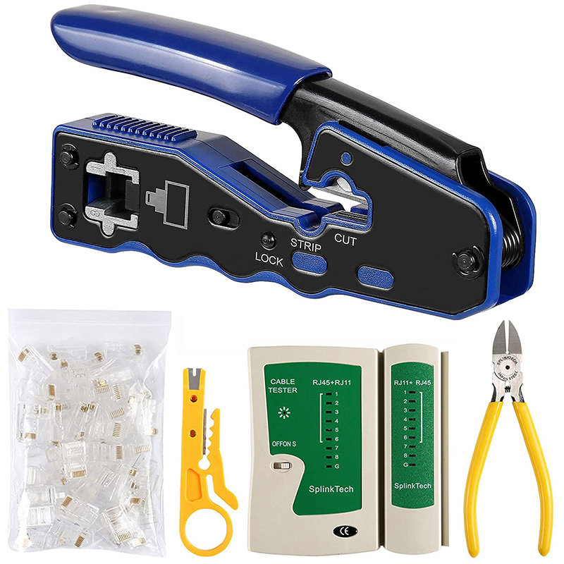 Strumento di crimpatura RJ45 per Tester di cavi La... – Grandado
