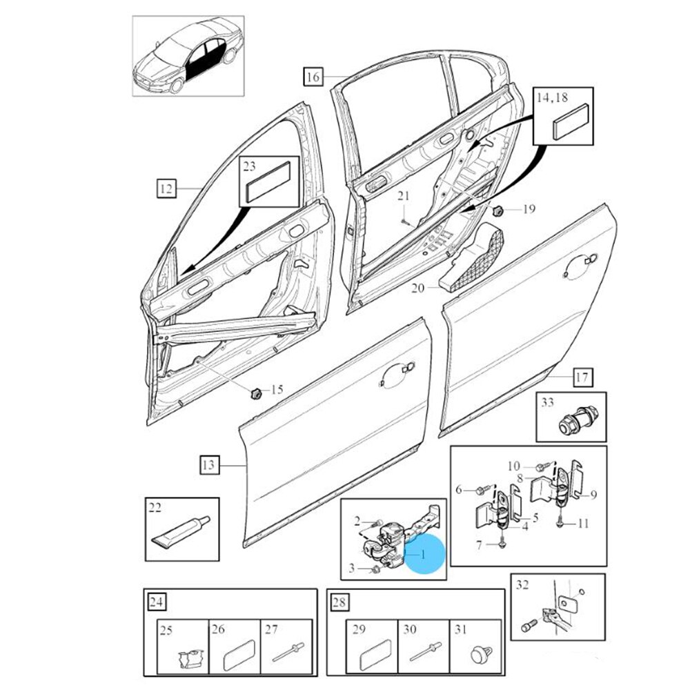 31298467, banda de retención de bisagra, soporte d... – Grandado