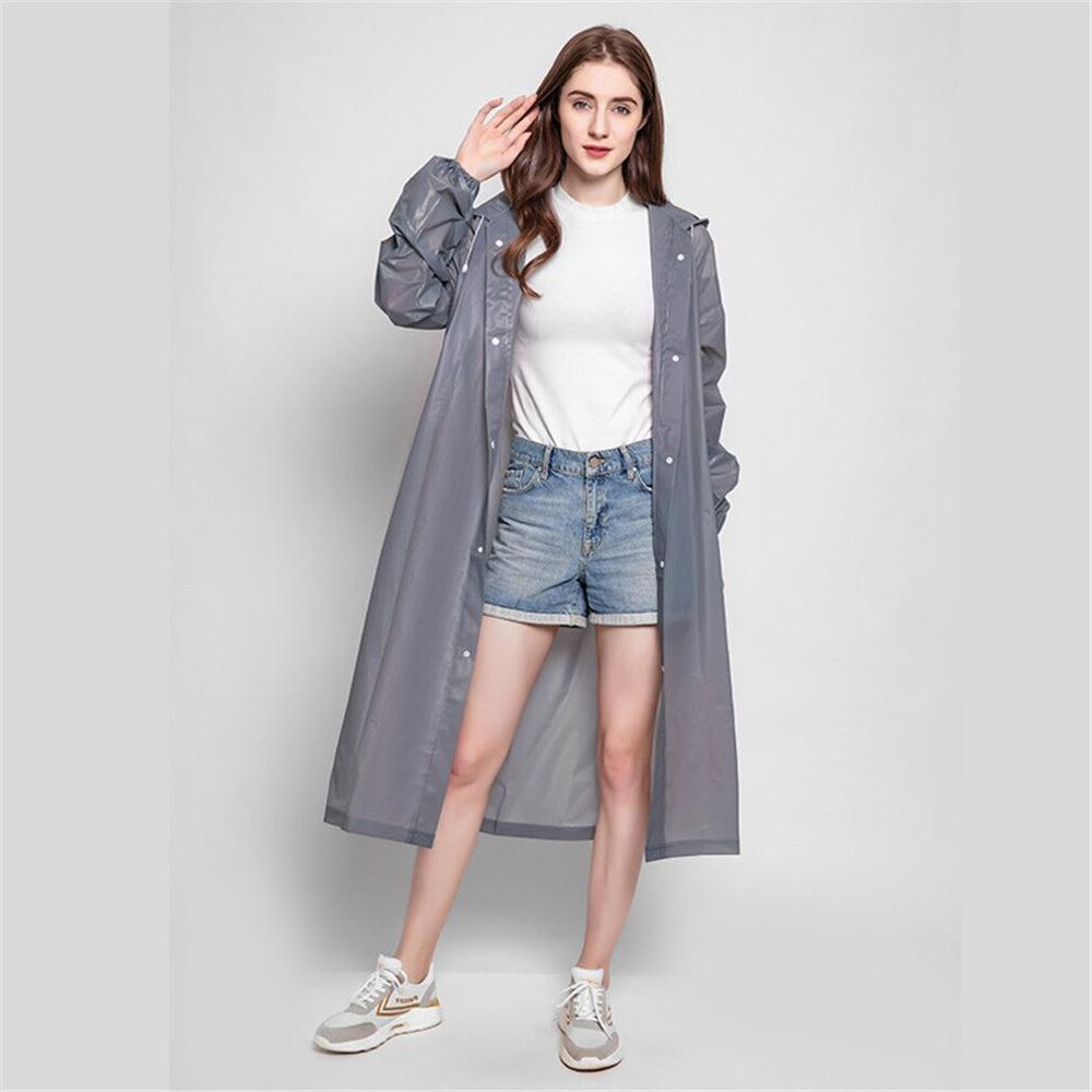 6 Colors PEVA Women Man Raincoat Adult Clear Trans... – Vicedeal