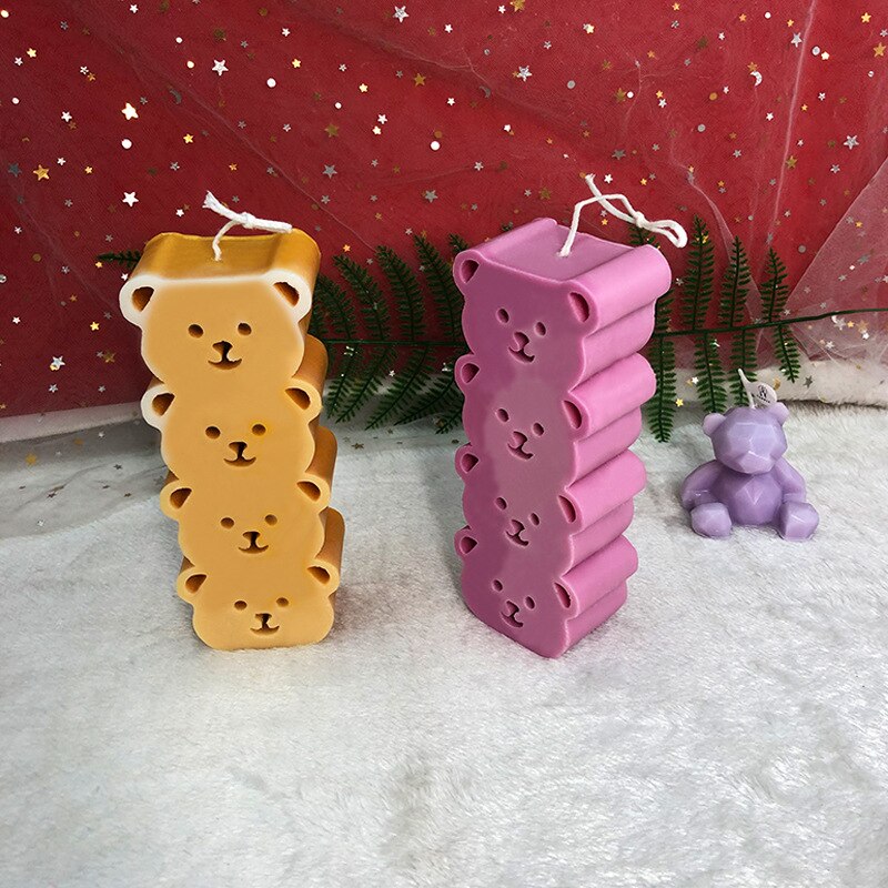 Grote Dier Kaars Siliconen Kaars 4 Zelfs Beer Hoof... – Grandado