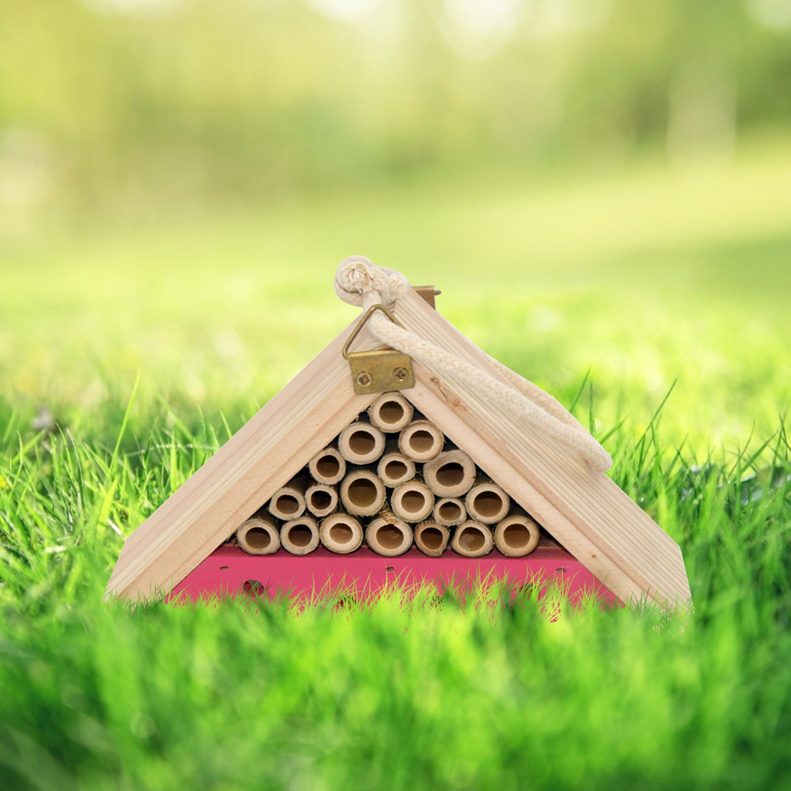 Painted Wooden Insect Bee House Wood Bug Room Hote... – Grandado