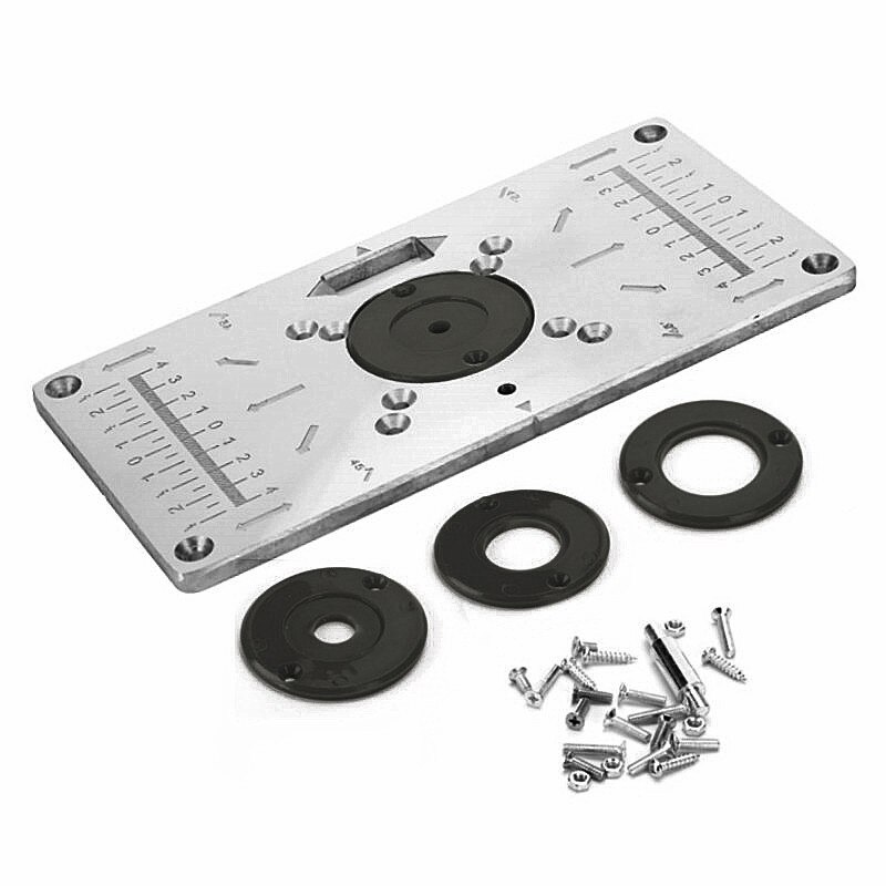 Aluminium Router Tisch Insert Platte Holzbearbeitu... – Vicedeal