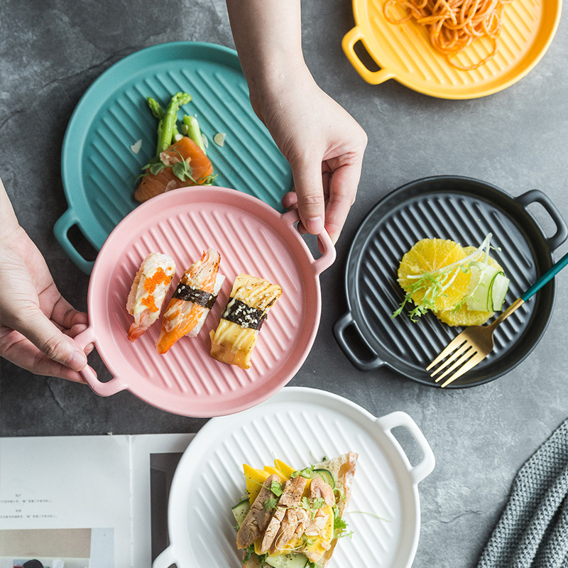 6 Colors Plates Dinnerware 2 Sizes Plates for Food... – Grandado