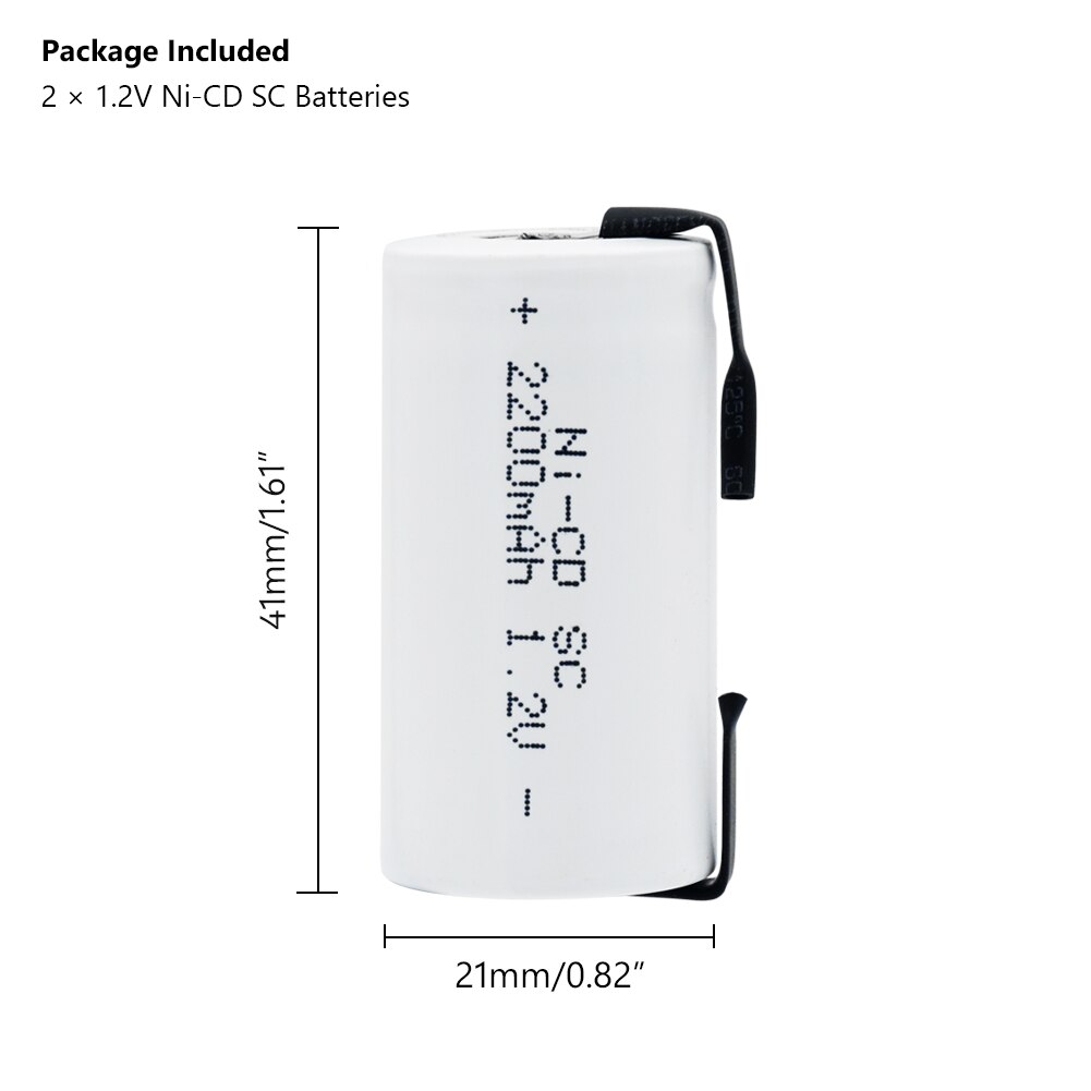 1-10Pcs 22*42mm Sub C SC Rechargeable Battery 1.2V... – Grandado