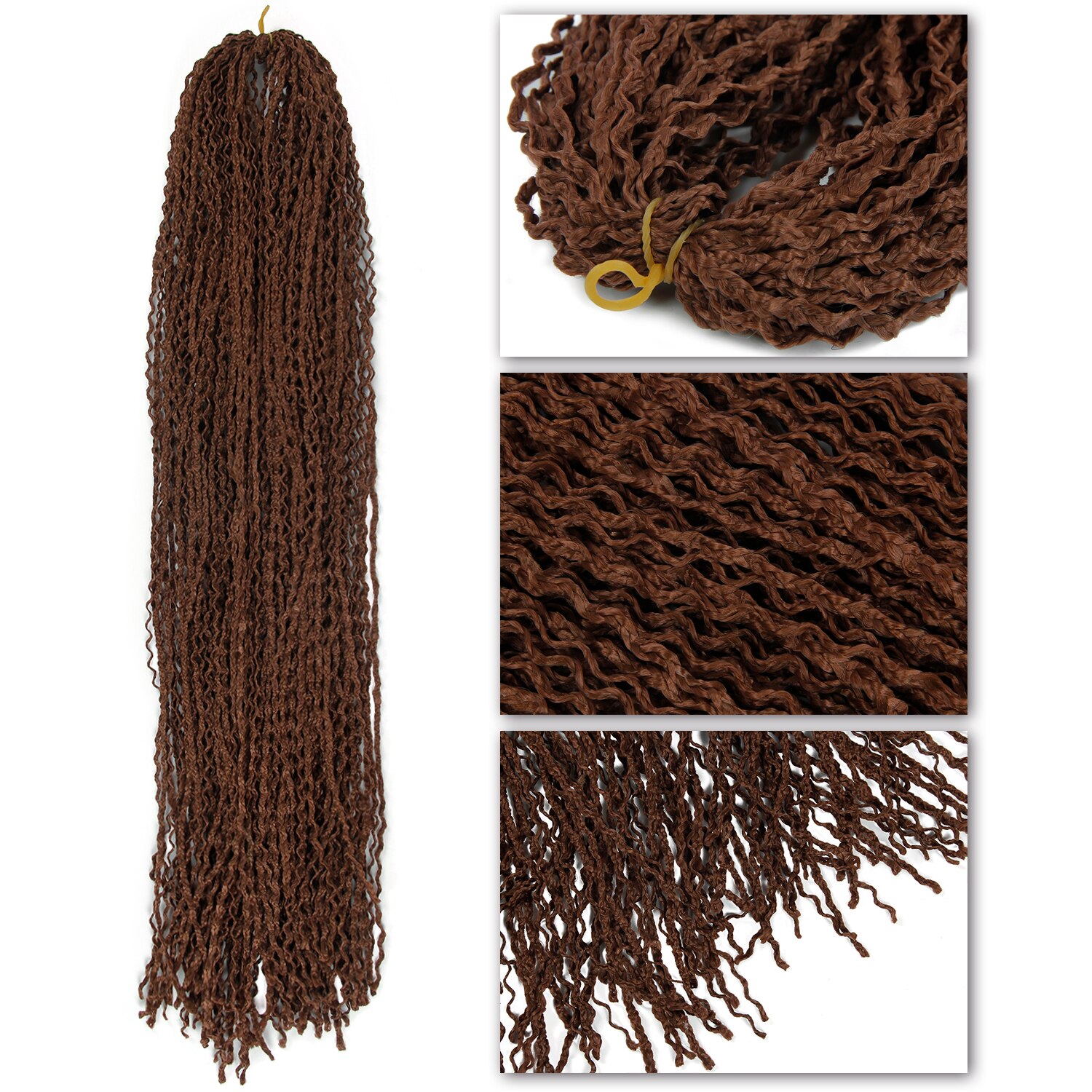 Mixed color women's braiding hair 24 inches synthe... – Vicedeal