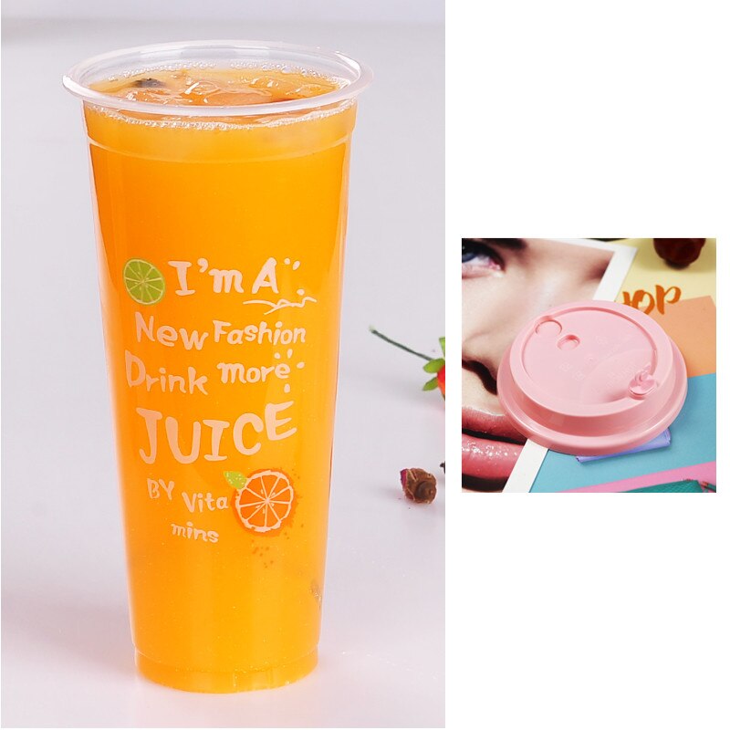 50pcs thick transparent juice cup 500ml birthday p... – Grandado