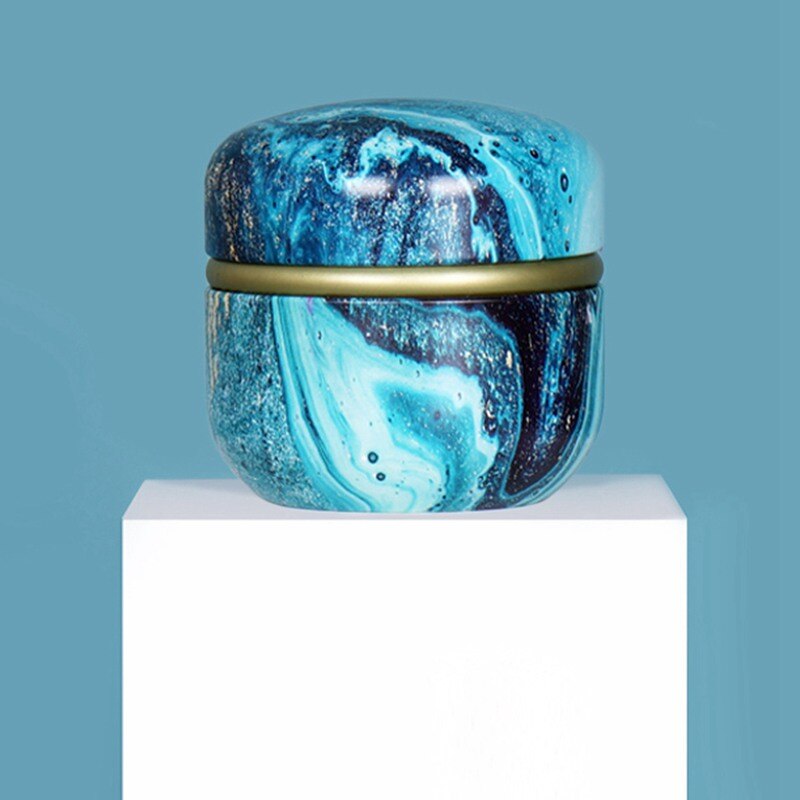 ♕s Small Round Tea Tin Cans 50g Scented Tea Univer... – Grandado