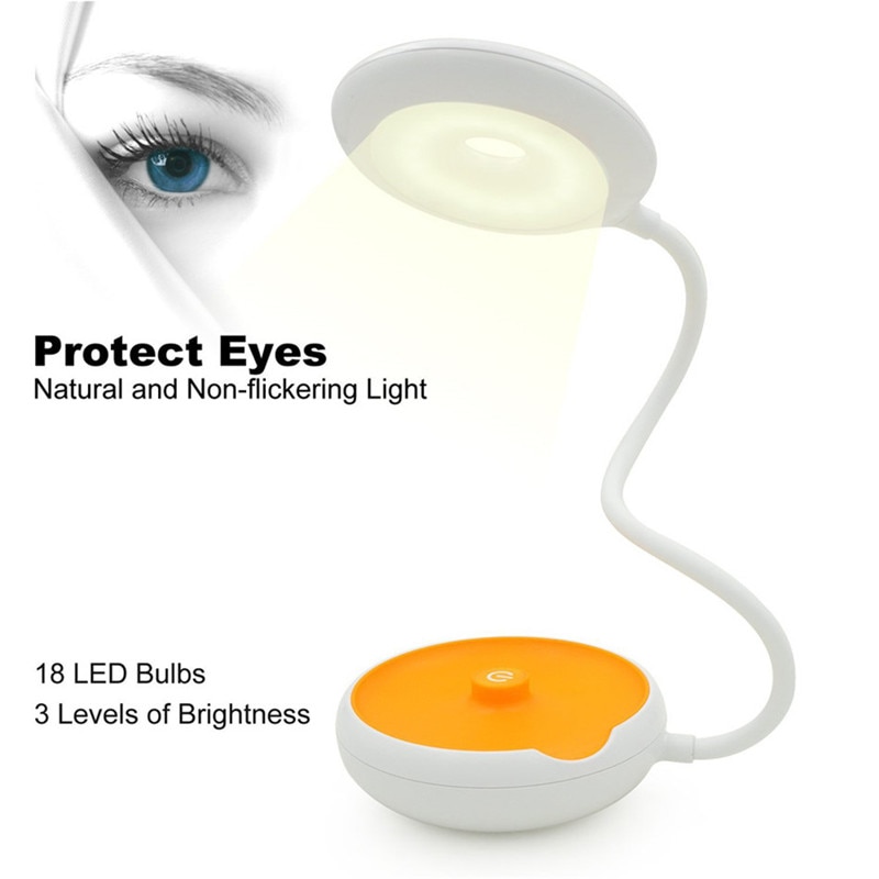 LED portable desk lamp USB touch dimming folding r... – Grandado