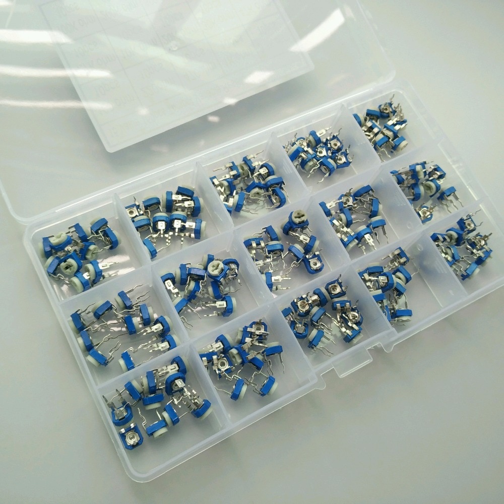 15 Values 150pcs 100 ohm~1M ohm 200 ohm 470 ohm 1K... – Grandado