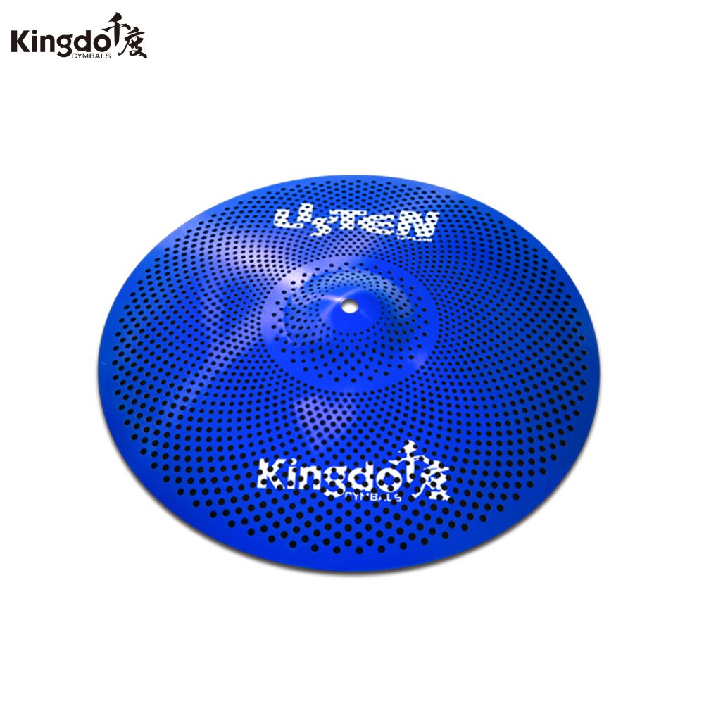 Kingdo blue color low volume cymbals set 4pcs 14"+... – Grandado