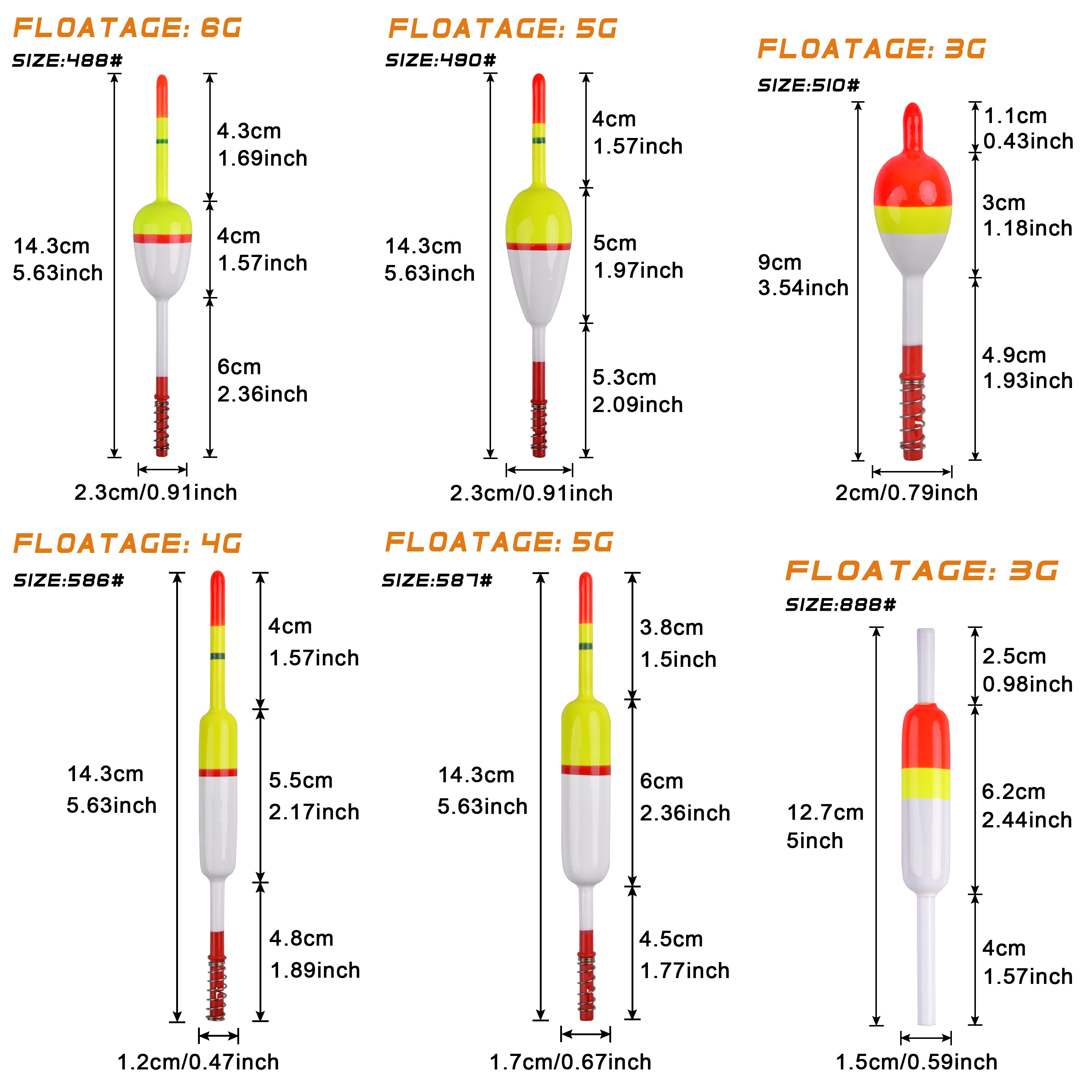 20PCS Fishing Floats Bobbers Wood Float Spring Flo... – Grandado