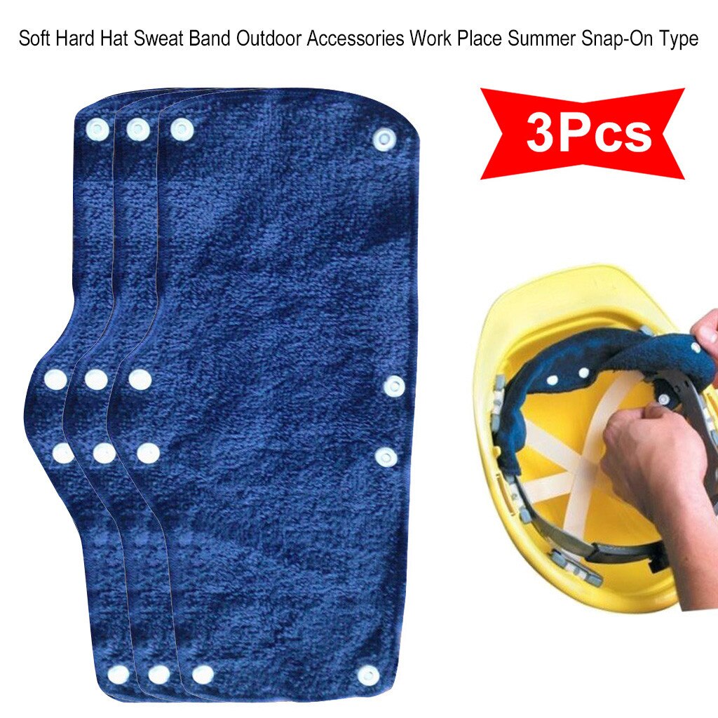 3PC Soft Hard Hat Sweat Band Outdoor Accessories W... – Vicedeal