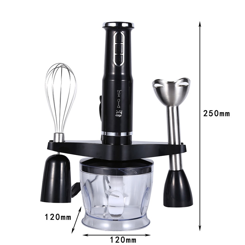 4 Blades 3 Speed Electric Hand Blender 4 in 1 Kitc... – Grandado