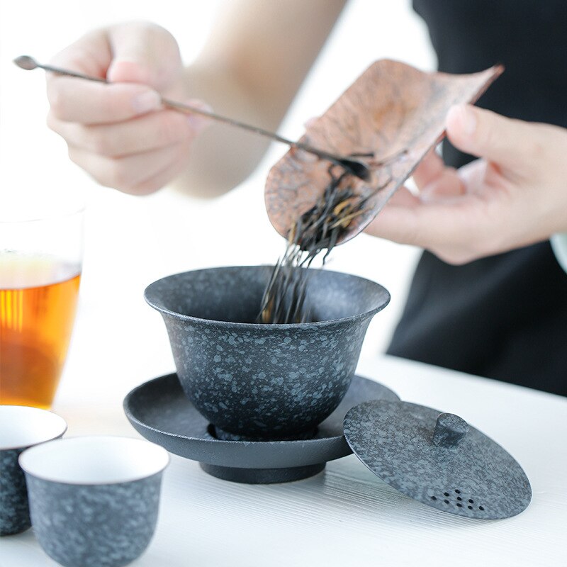Japanese Style Ceramic Set Tureen Tea Cup Handmade... – Grandado