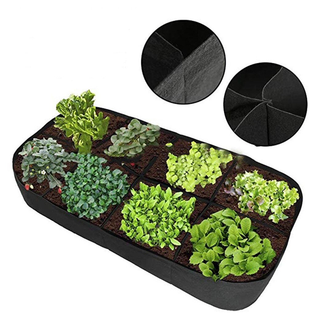 Fabric Raised Garden Bed Rectangle Breathable Plan... – Grandado