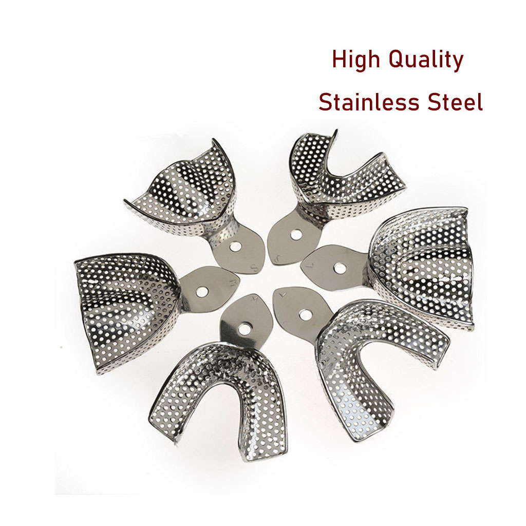 Orthdent 6 Pcs/Set Dental Metal Impression Tray Au... – Vicedeal