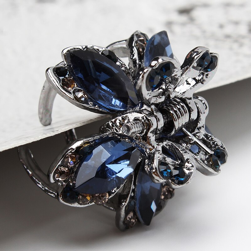 Glitrende rhinestone krystall hår klo kvinner jent... – Vicedeal