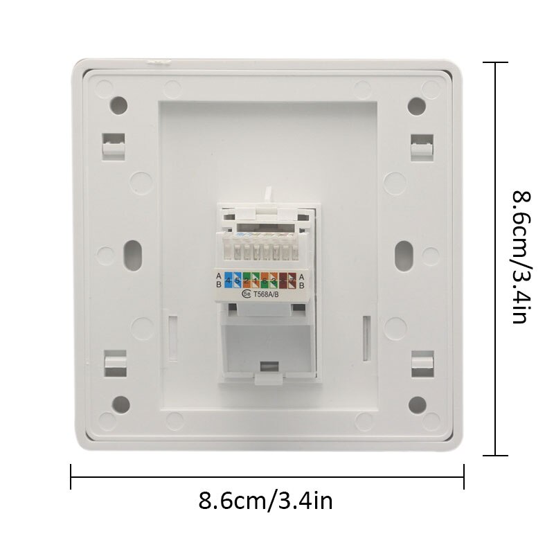 86 Type Netwerk Ethernet LAN RJ45 Outlet Wall Plat... – Vicedeal