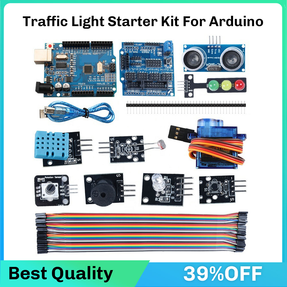 Traffic Light Display Starter Kit For Arduino UNO ... – Grandado