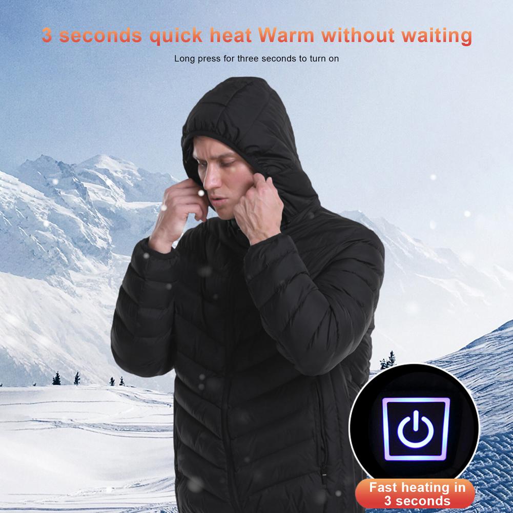 Men USB Electric Heating Jacket 9 Zone Heating Vas... – Grandado