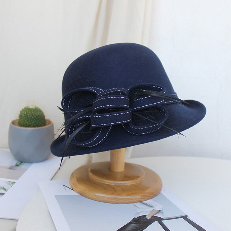 FS Spring Winter Ladies Facinator Hat Wool Fedora ... – Grandado
