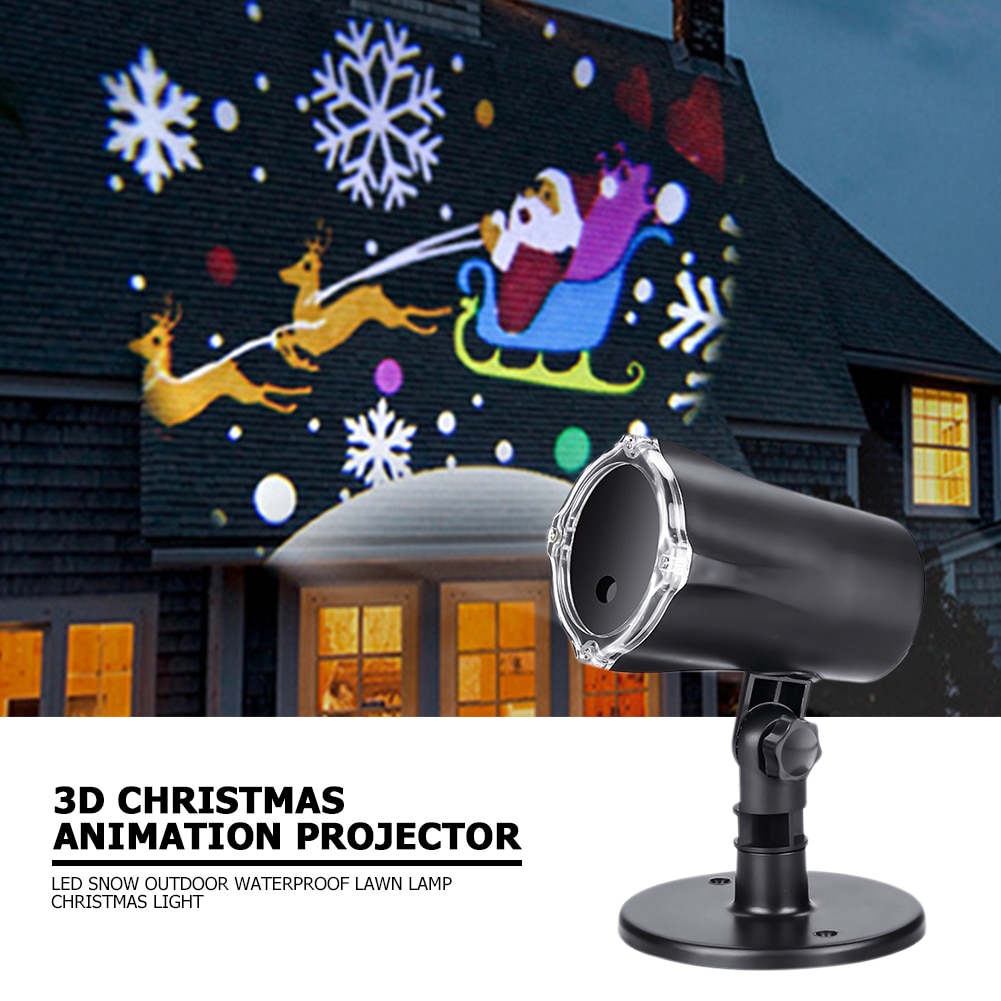 5W 3D Christmas Animation LED Projector Lamps Stag... – Vicedeal