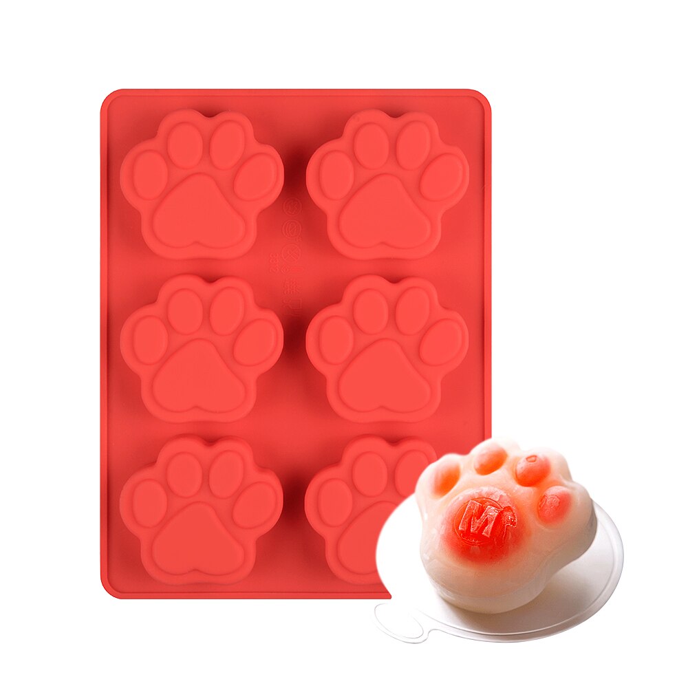 6 Cavity Cartoon Cat Claw Silicone Soap Mold for S... – Grandado
