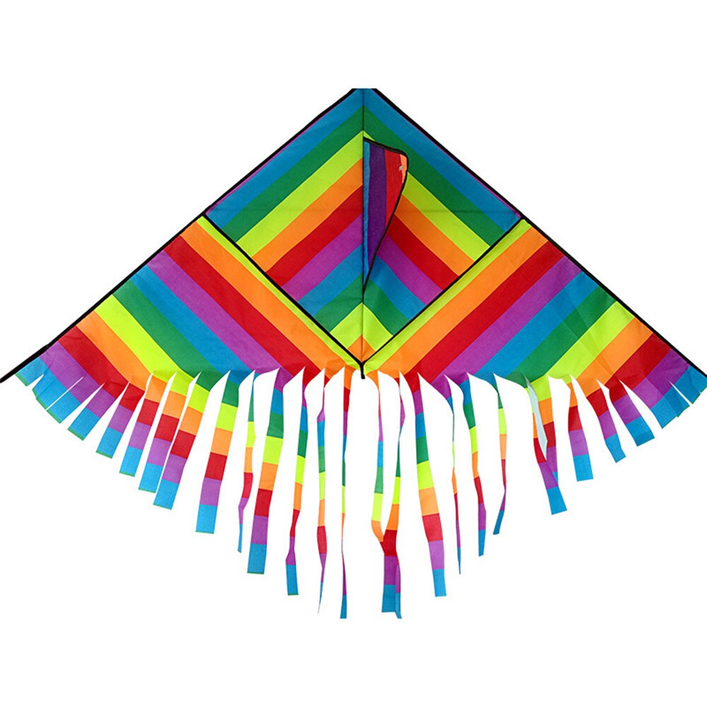 Regenboog Driehoek Kite Plain Weave Multi-Staart K... – Vicedeal
