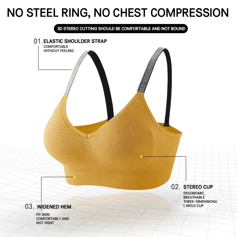 Seamless Bras For Girls Solid Push Up Bra Cotton B... – Grandado