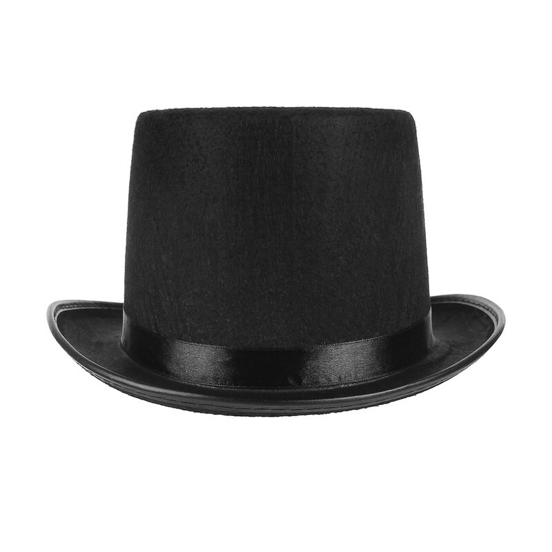 Mens Felt Top Hat High Adults Costume Dress Up Par... – Grandado